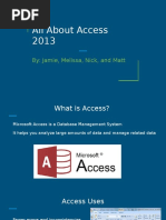Lesson 2 A Brief History of MS Access | PDF | Microsoft Access | Computing