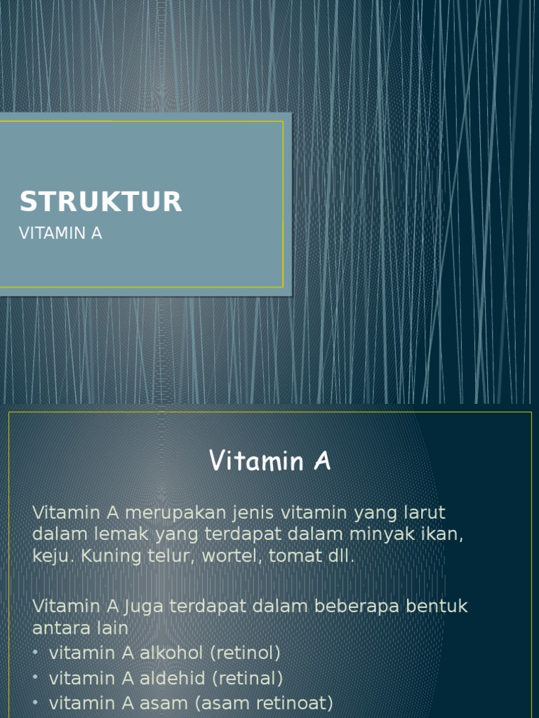 Struktur Kimia Vitamin A | PDF