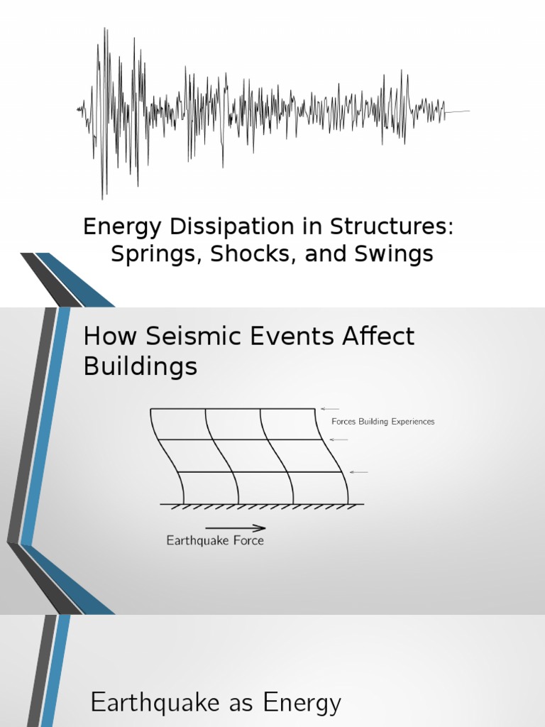 Energy Dissipation in Structures | PDF | Earthquakes | Materials Science