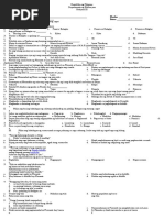 TOS and Exam in Grade 8 (4th) | PDF