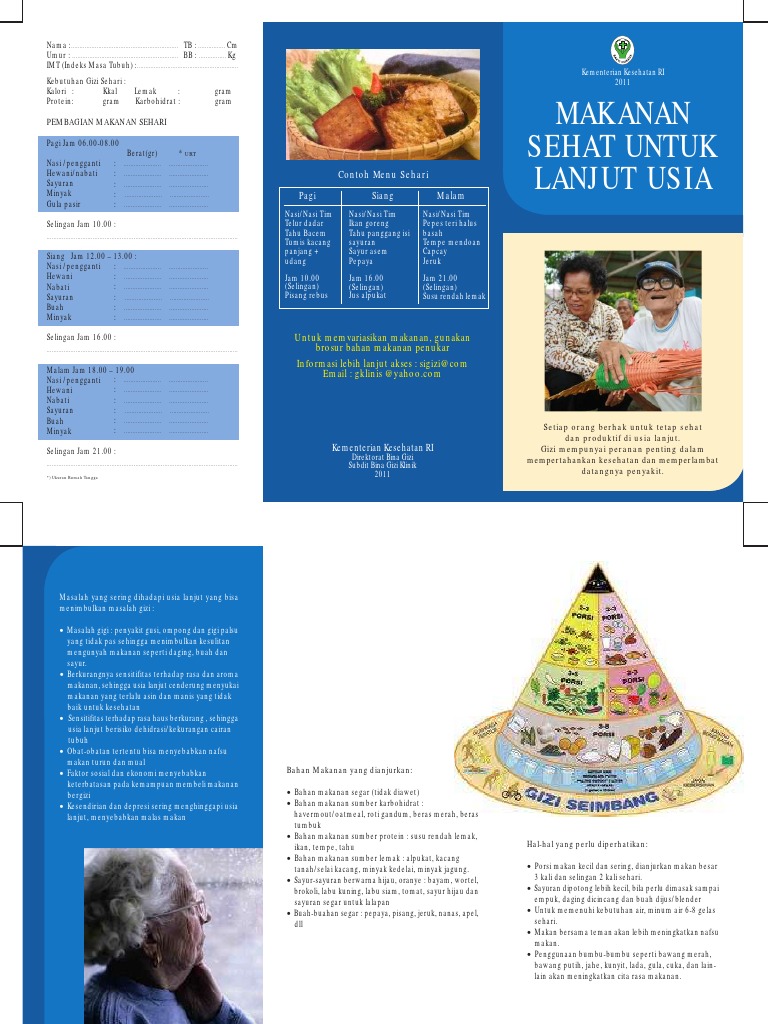 Menu Sehat untuk Lansia | PDF