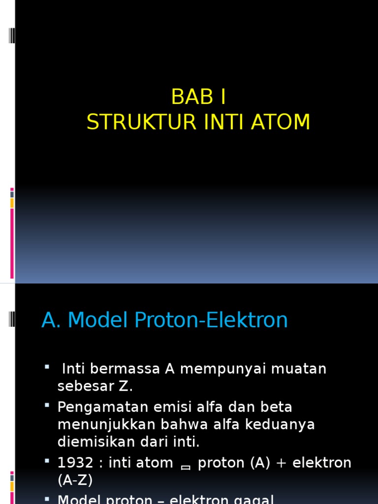 Bab 1 2 Dan 3 Pendh Fisika Inti 2017 | PDF