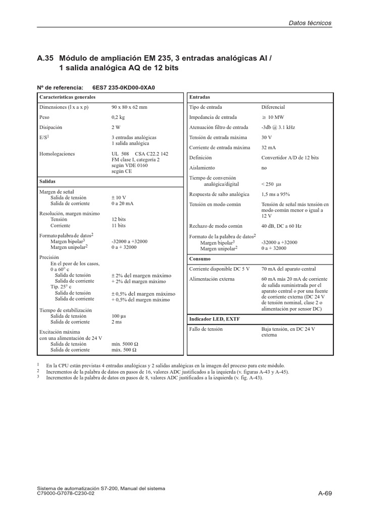 Manual EM235 PDF | PDF | Señal analoga | Poco