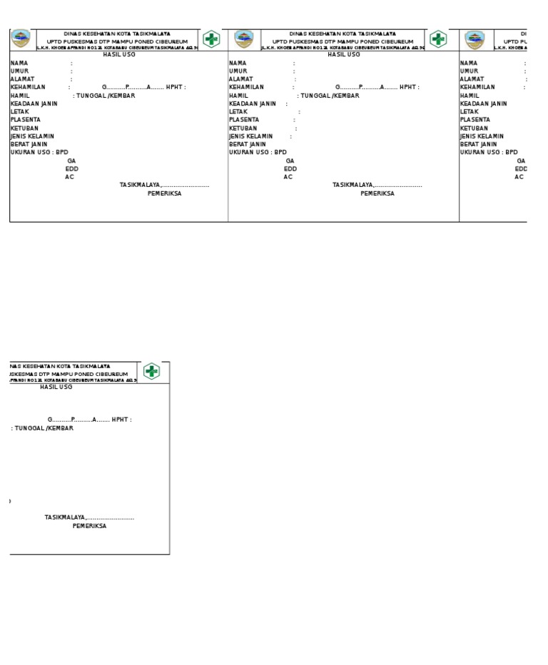 Format Hasil Usg | PDF