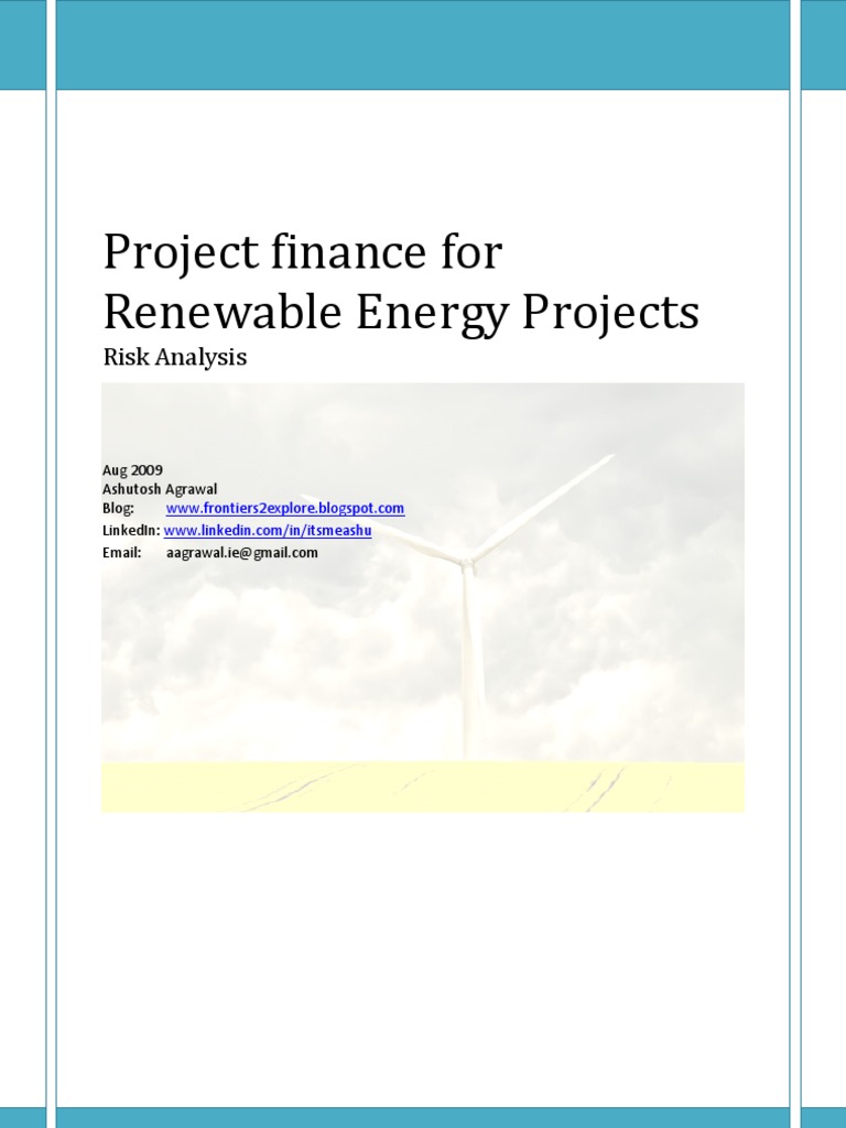 Project Finance Renewable Energy Projects Risk Analysis | Download Free ...