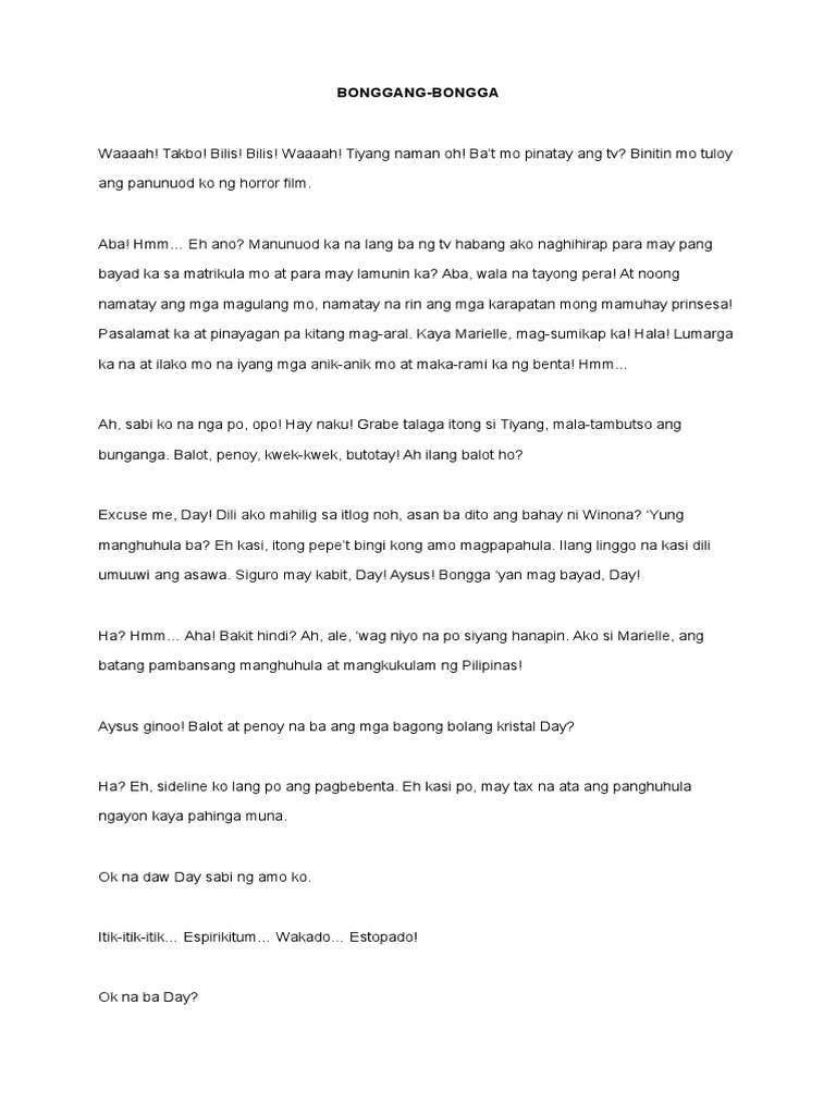 Original Filipino Declamation Piece | PDF