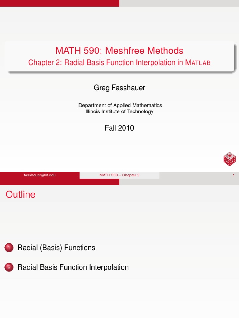 Meshfree Chapter 2 | PDF | Interpolation | Euclidean Space