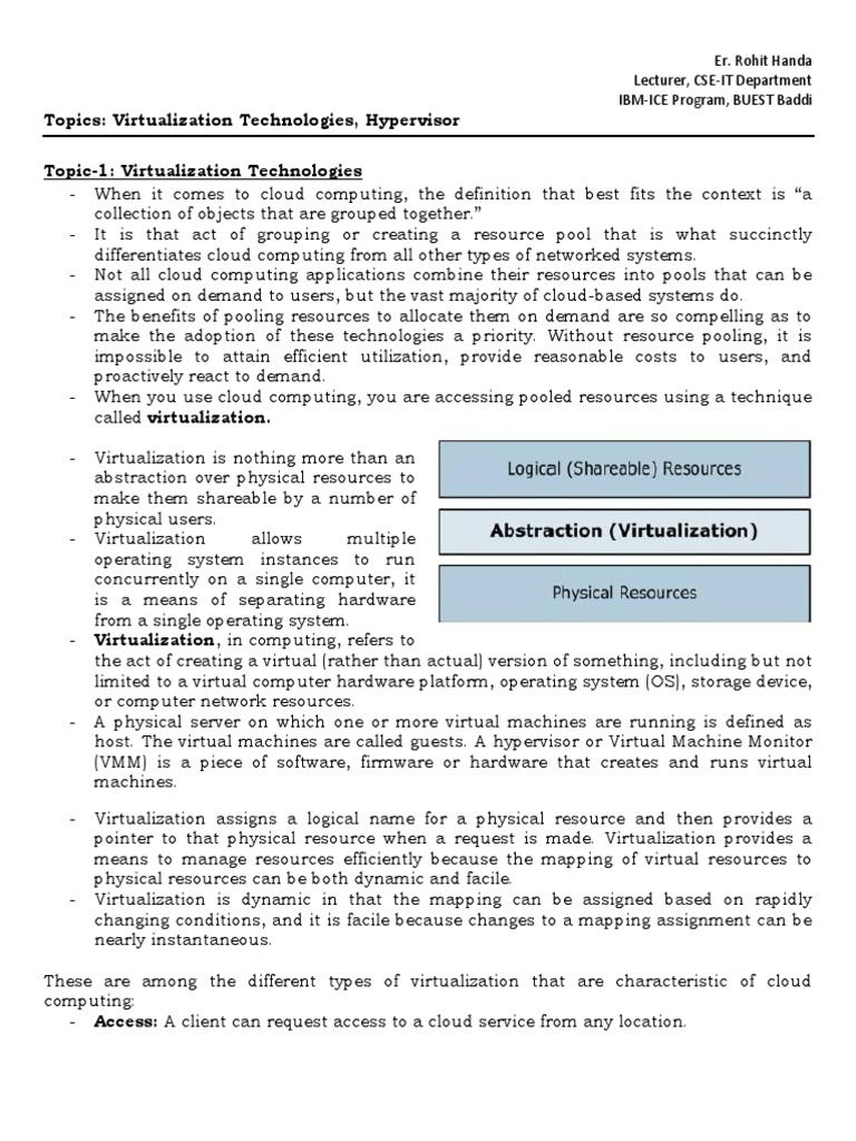 Cloud Computing Unit-3 (A) | PDF | Virtual Machine | Operating System