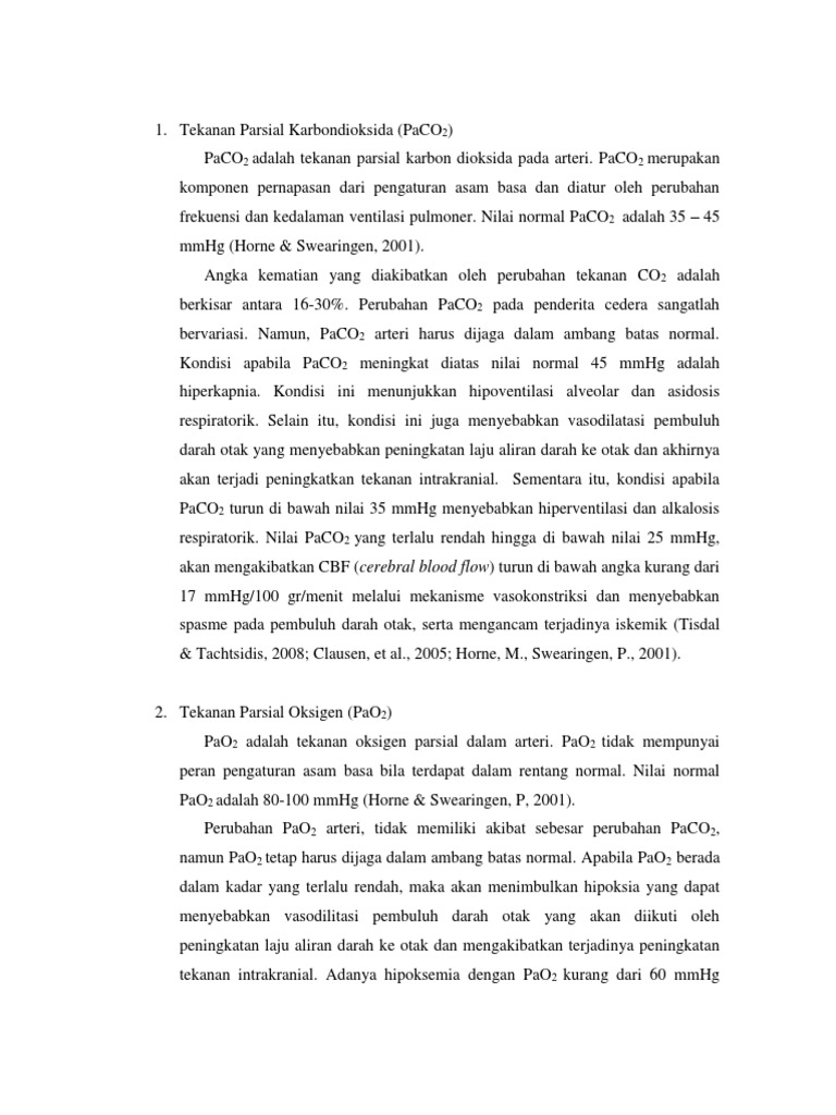 PaO2, PaCO2, HCO3 | PDF