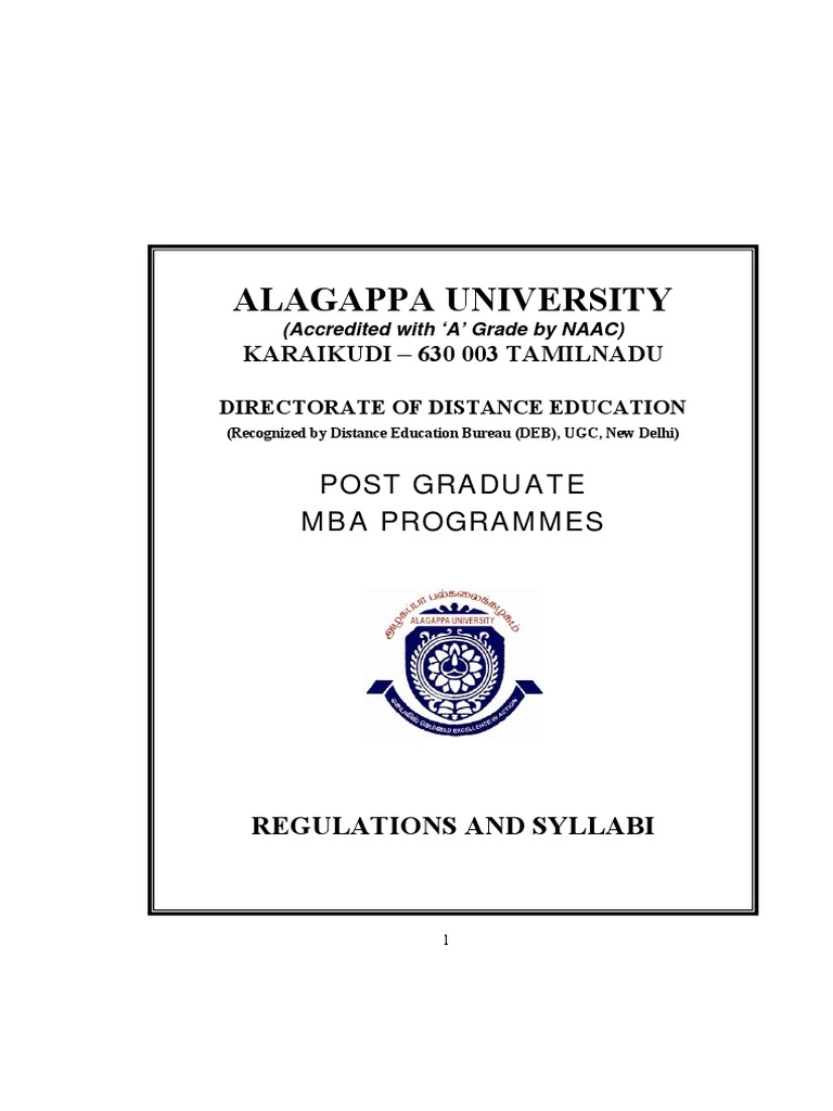 Syllabi Books - MBA Programmes PDF | PDF | Management Information ...