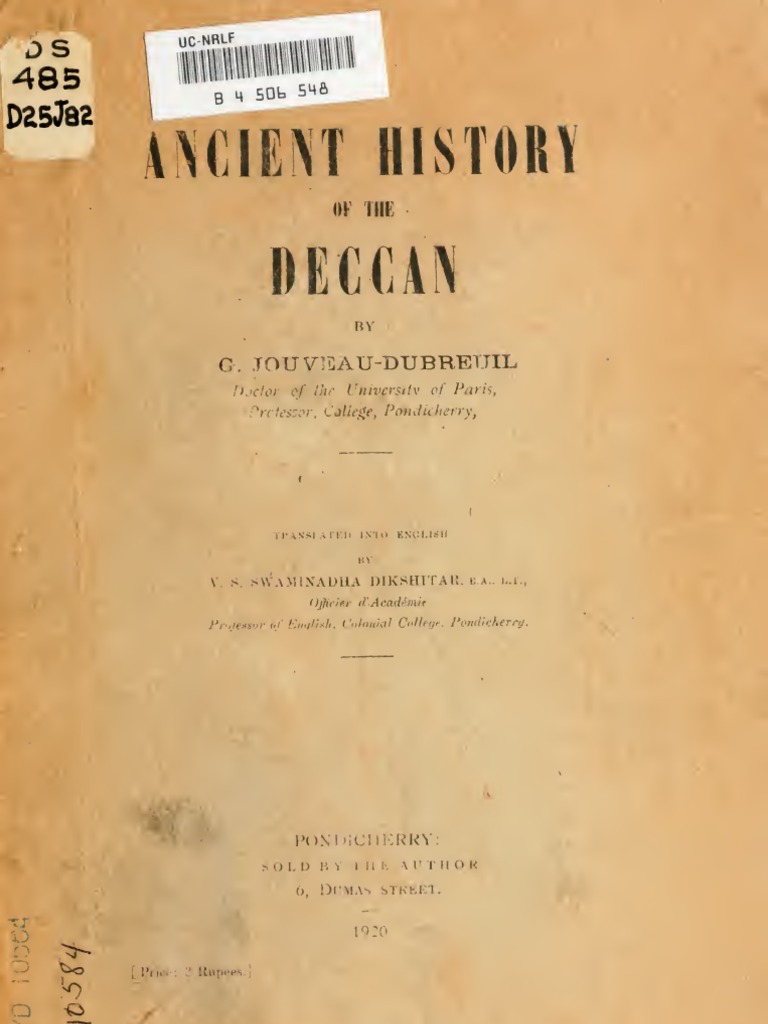 Ancient History of The Deccan | PDF | Social Science