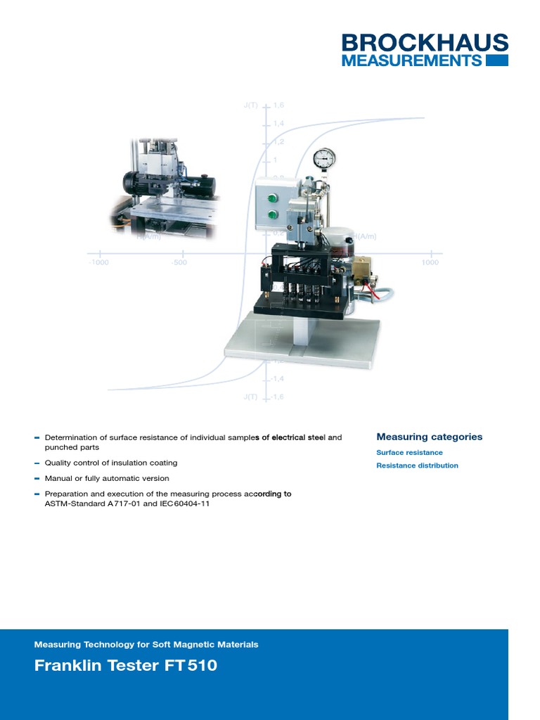 Franklin Tester FT 510 | Download Free PDF | Electrical Resistance And ...