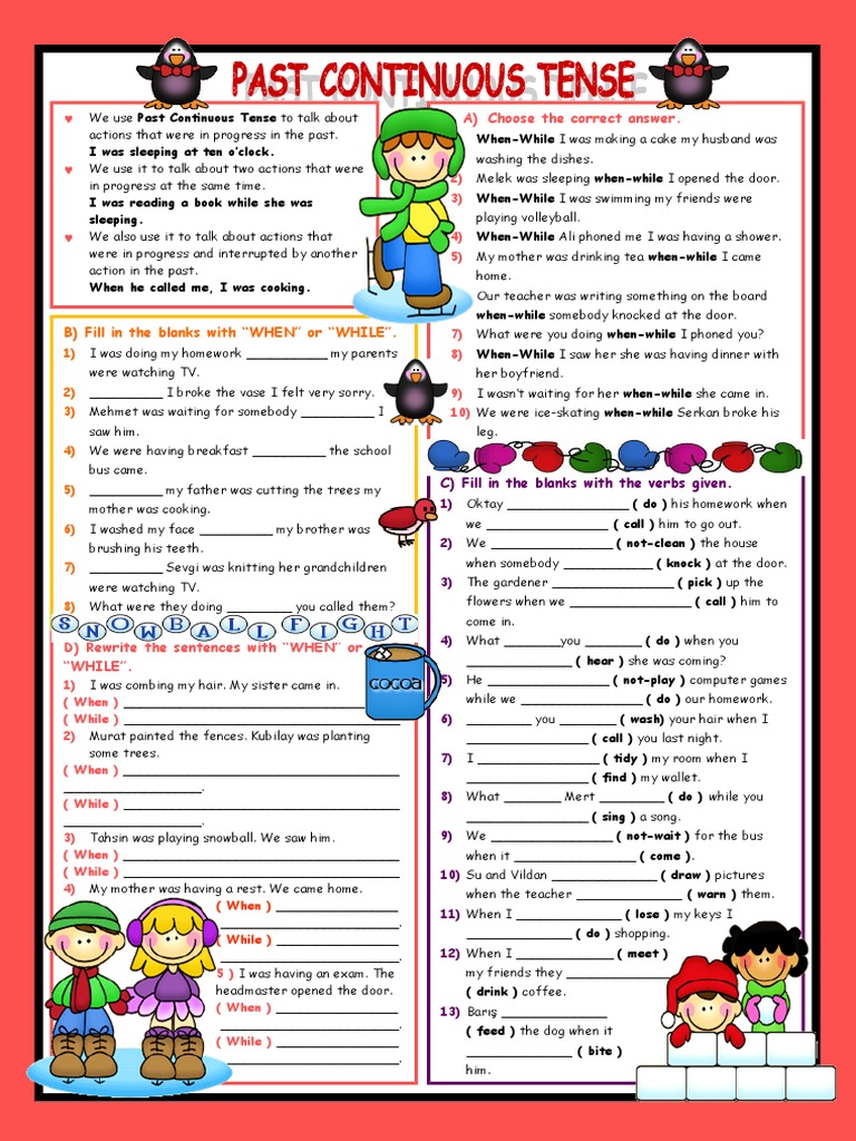 Past Continuous Tense | PDF