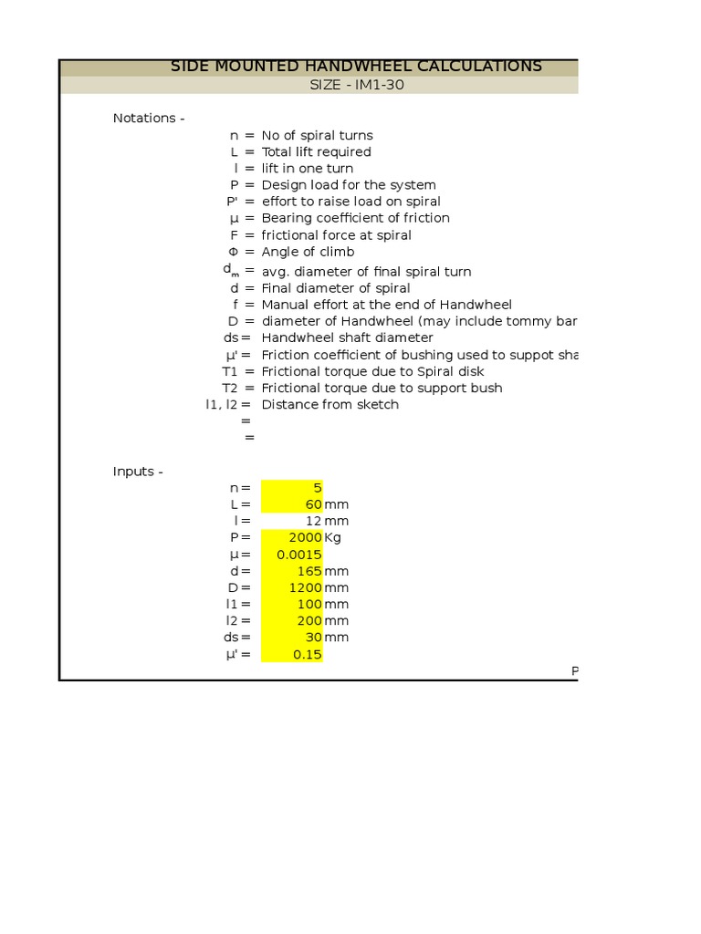 Side Mounted Handwheel | PDF | Applied And Interdisciplinary Physics ...