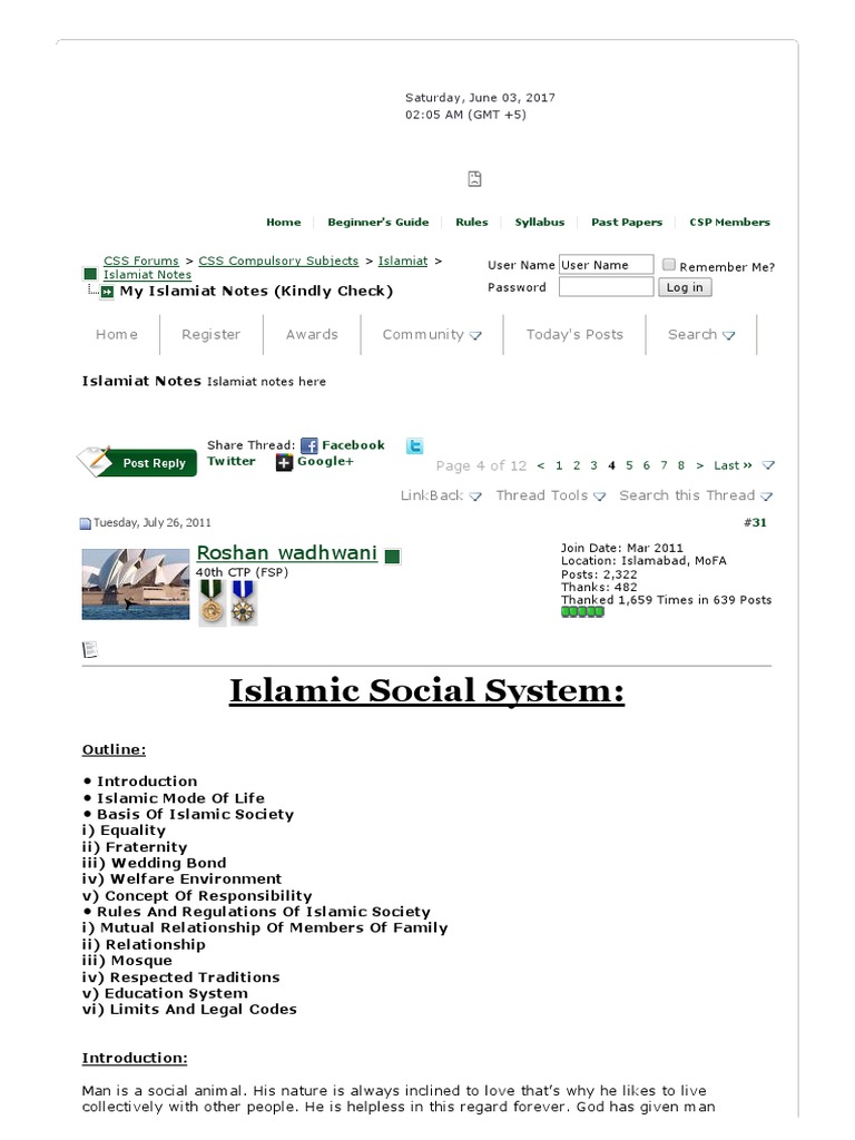 My Islamiat Notes (Kindly Check) - Page 4 - CSS Forums | PDF ...
