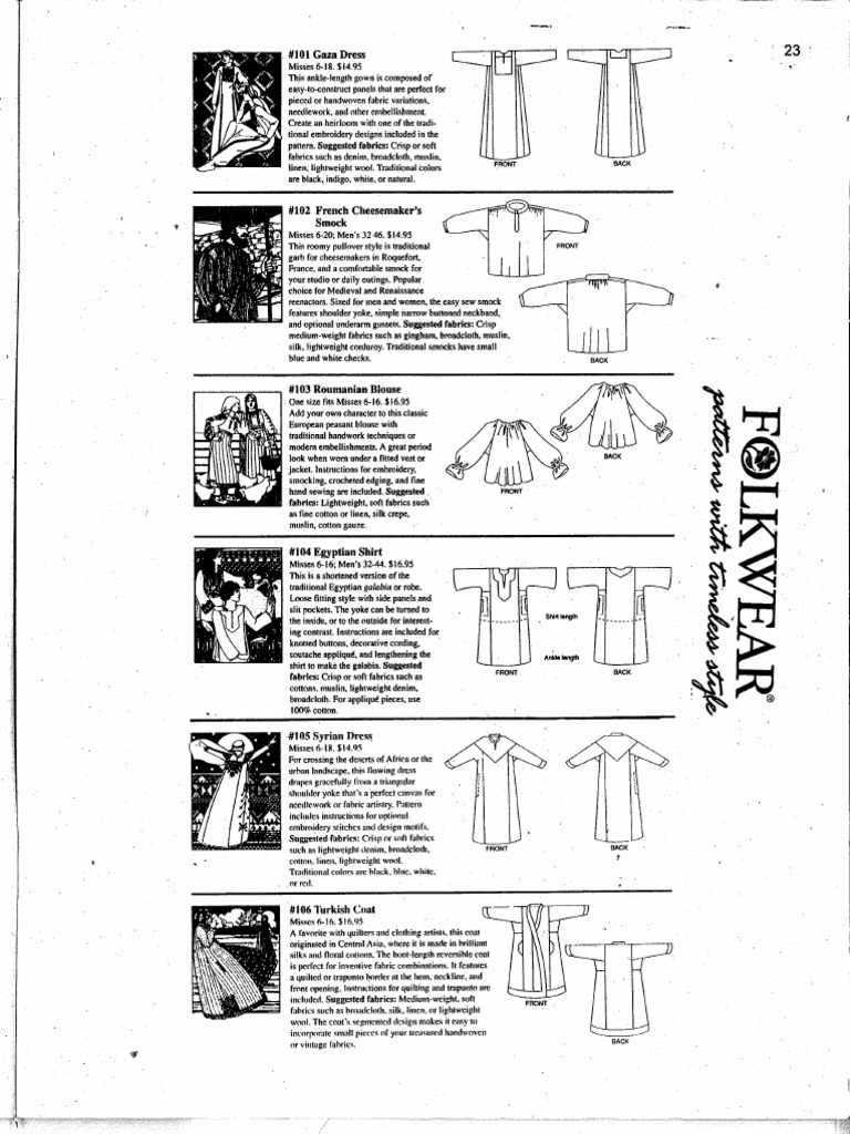 Folkwear Patterns | PDF