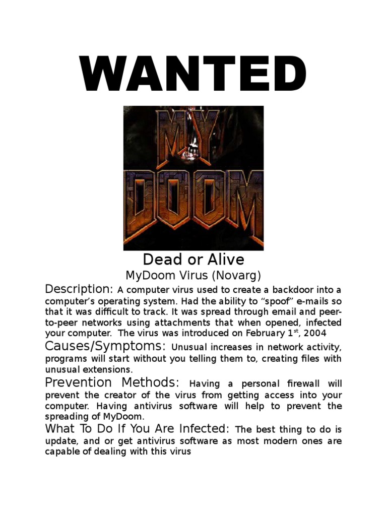 Wanted Poster | PDF