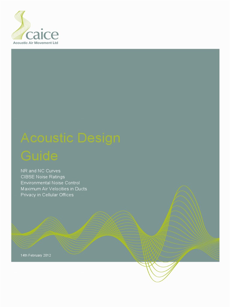 Caice Acoustic Design Guide | PDF | Noise | Decibel