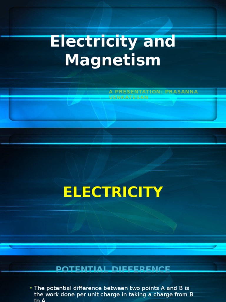 Class 9-Electricity and Magnetism | PDF | Magnetic Field | Electric ...