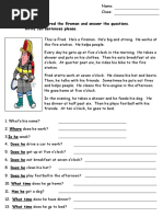 Sophie's Daily Routine Explained | PDF | Language Arts & Discipline