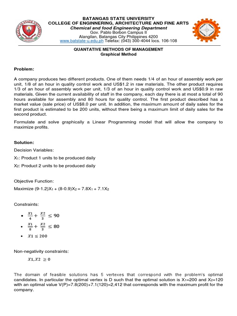 QM Graphical | PDF | Mathematical Optimization | Applied Mathematics