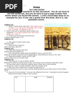 Holes - Comprehension Questions | PDF