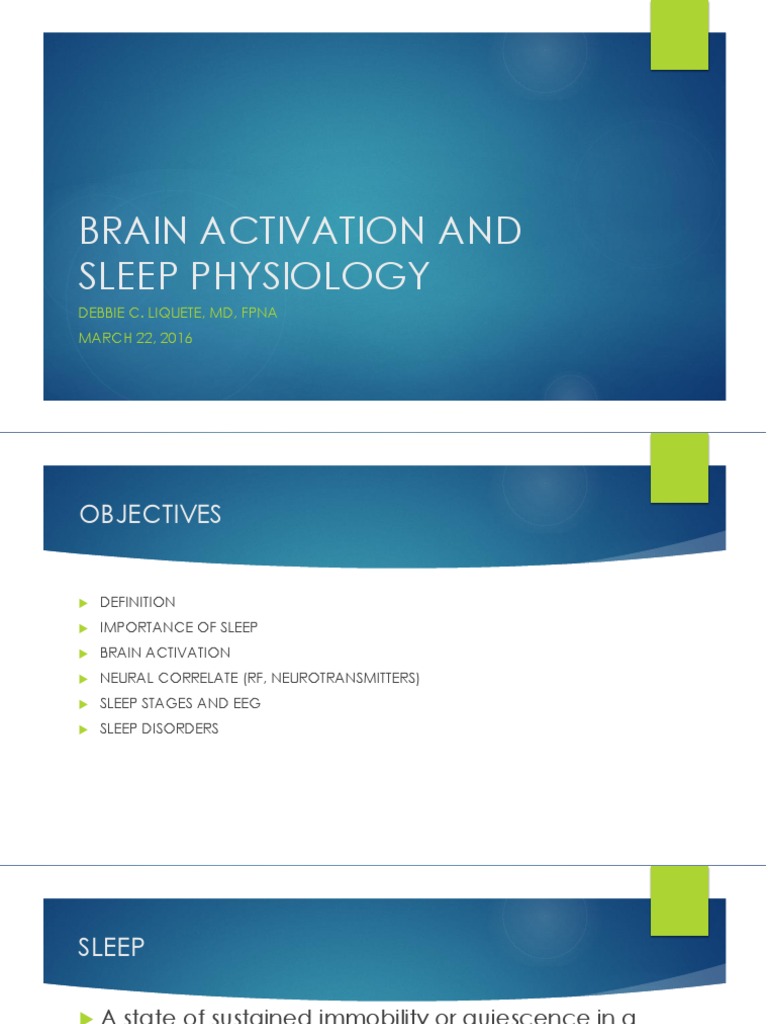 Sleep Physiology 1st Yr | PDF | Electroencephalography | Sleep