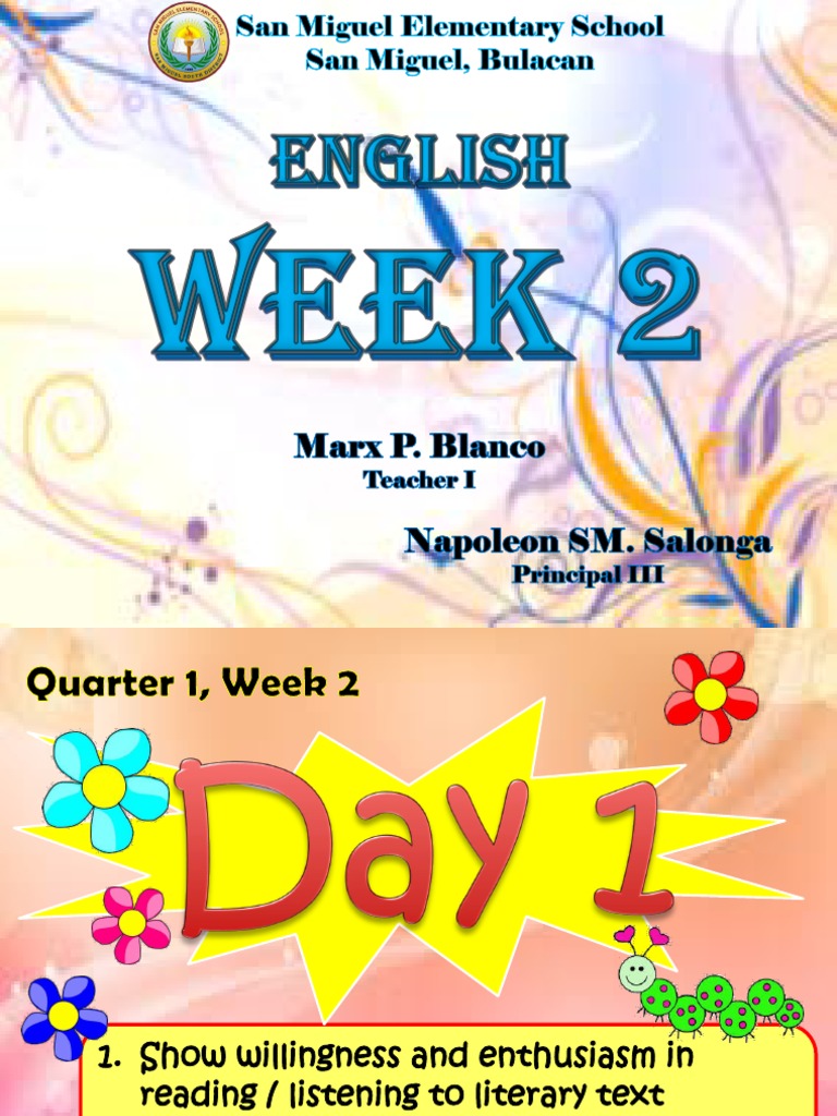 Quarter 1 Week 2 English | PDF | Grammatical Number | Plural