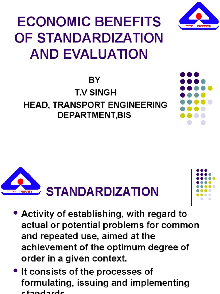 Benefits of Standardization.ppt | Standardization | Competitiveness