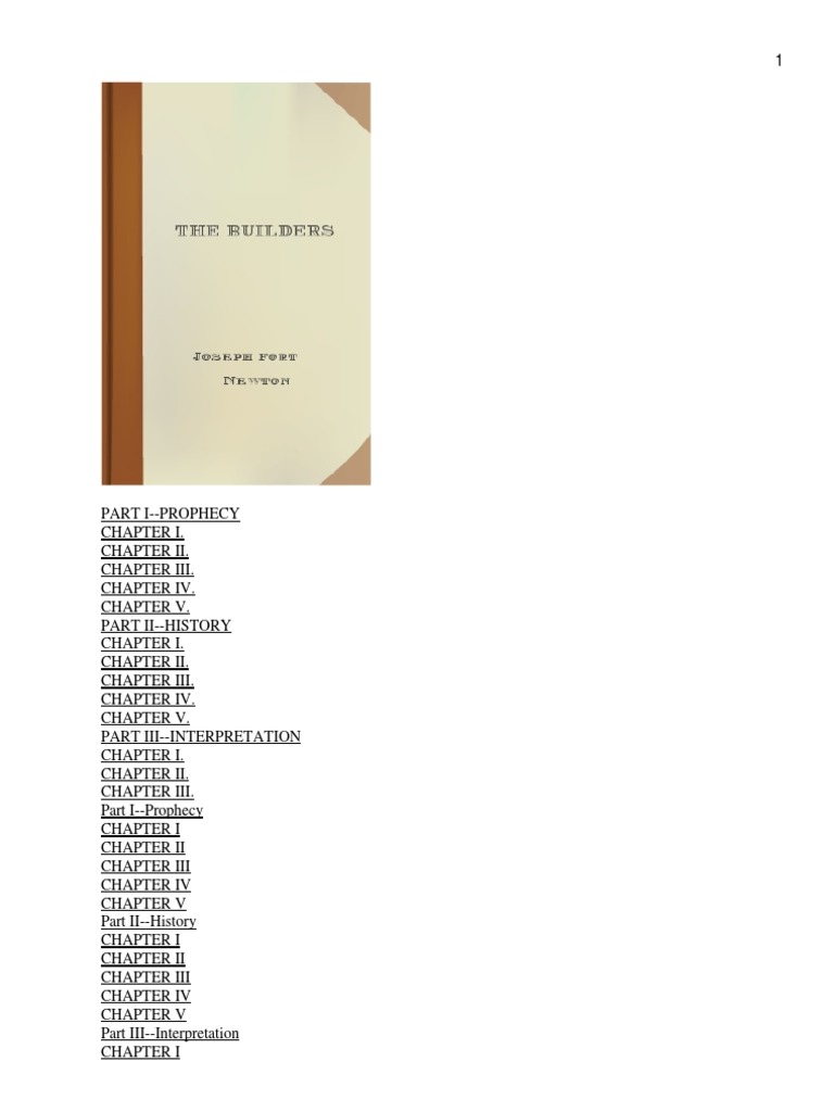 The Builders By Joseph Fort Newton Pdf Freemasonry Faith