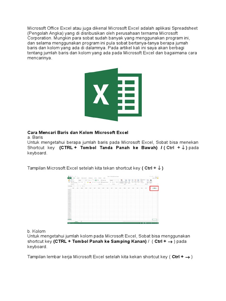 Microsoft Office Excel Atau Juga Dikenal Microsoft Excel Adalah ...