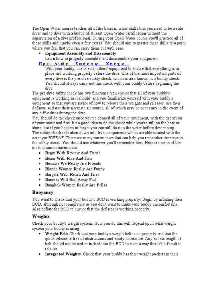 Mastering Open Water Diving Skills: A Comprehensive Guide to the ...