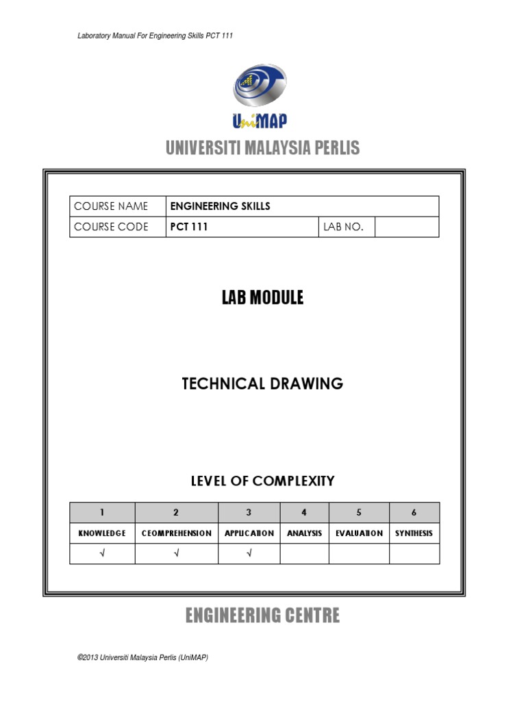 Technical Drawing Module PCT111 | PDF | Circle | Technical Drawing