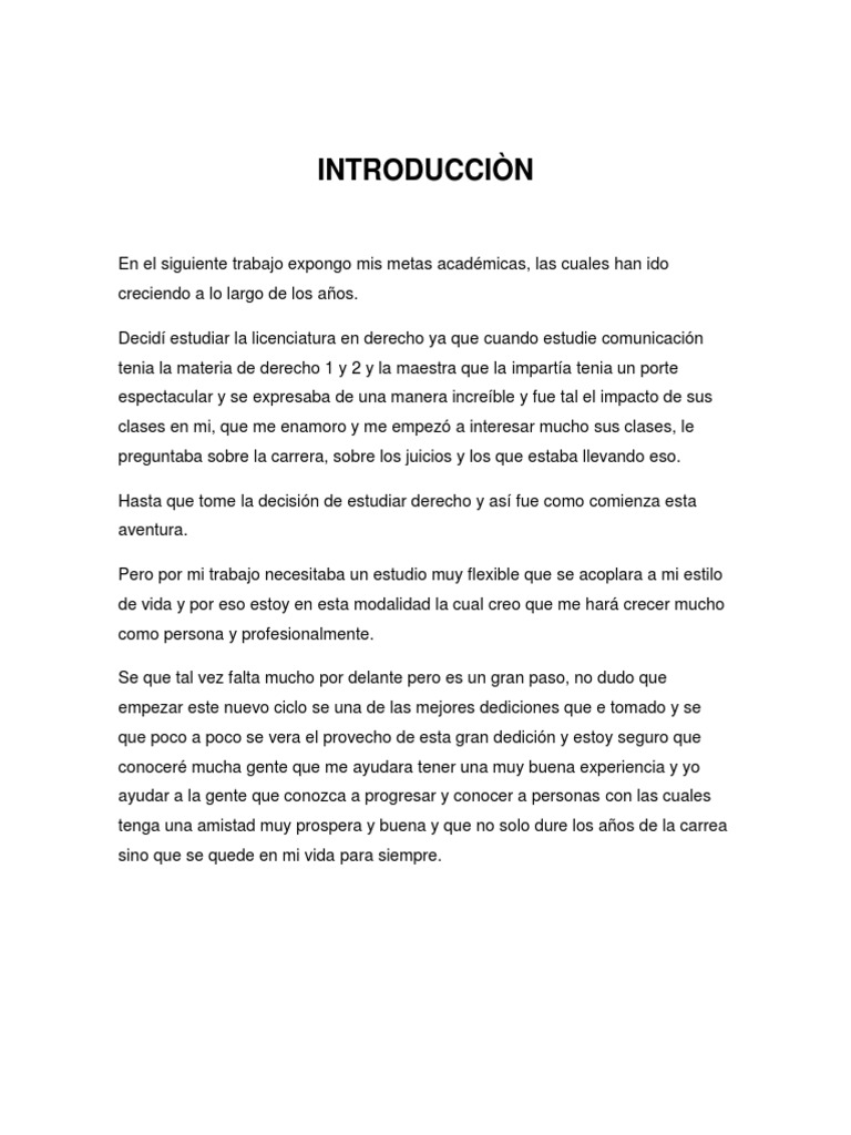 Mis Metas Academicas | PDF