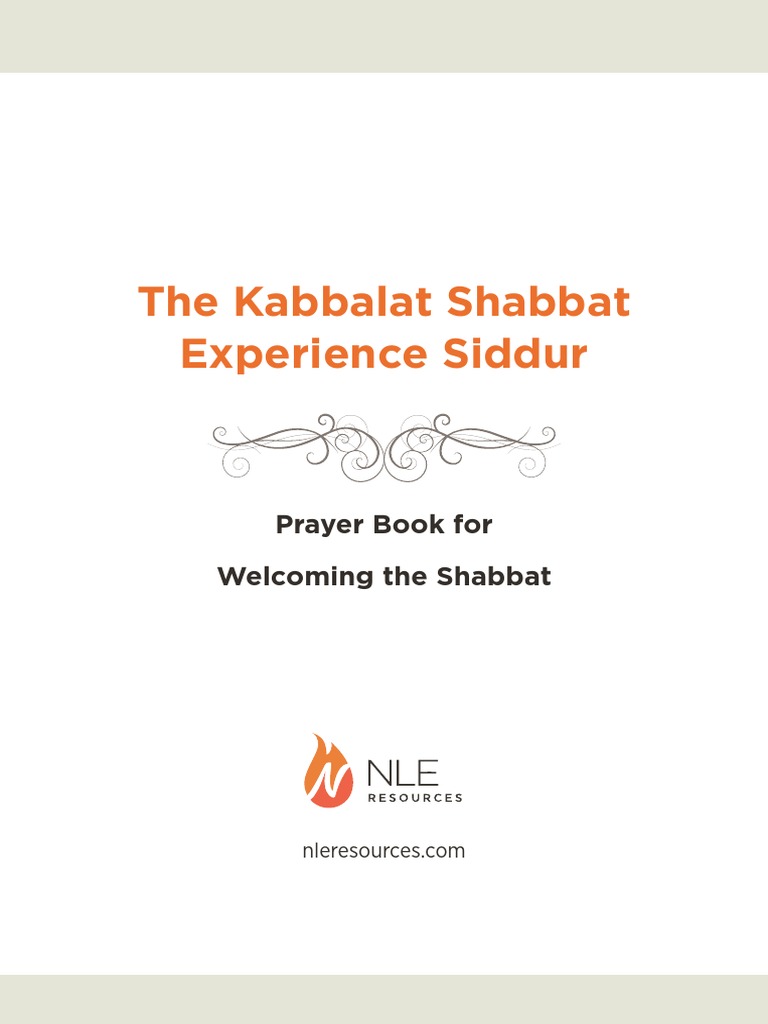 Kabbalat Shabbat Siddur | PDF | Jewish Prayer | Kabbalah