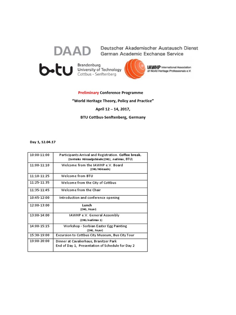 Preliminary Conference Programme | PDF