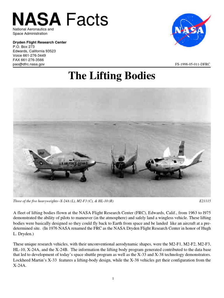 NASA 171367main FS-011-DFRC | PDF
