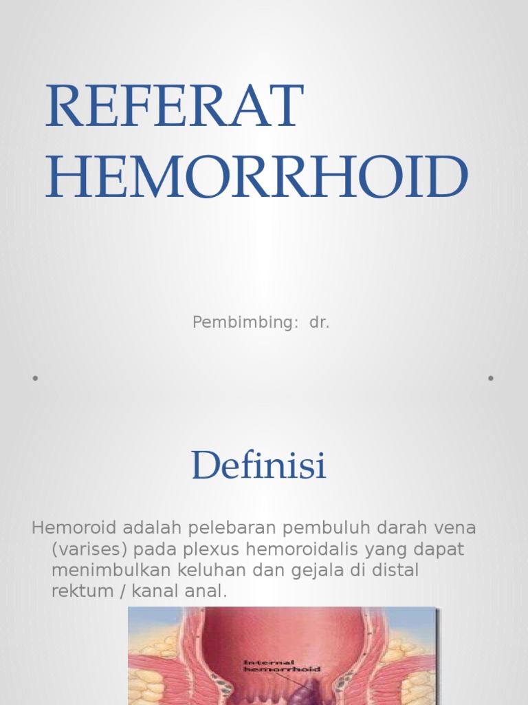 HEMOROID | PDF