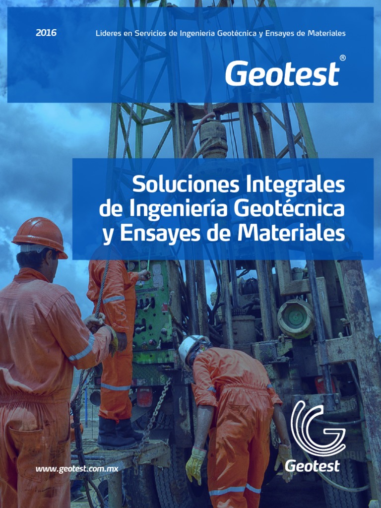 Geotest Servicios 2016 Ed0 A1 | PDF | Ingeniero civil | Science