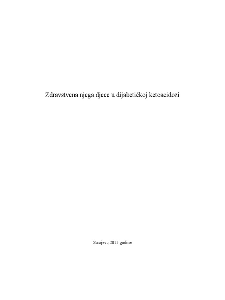 Dijabetička Ketoacidoza | PDF