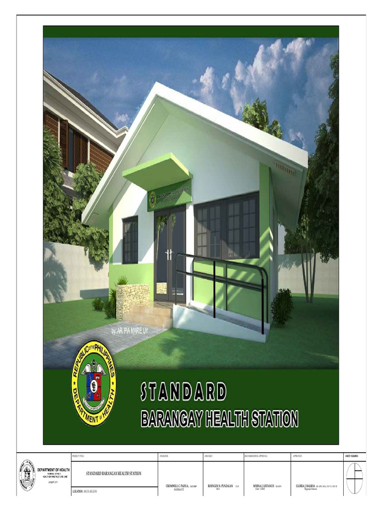 Standard Barangay Health Station (BHS) | Plumbing | Storm Drain