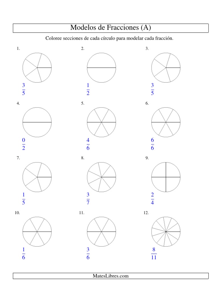 Actividades de Fracciones para Estudiantes | PDF | Ajedrez | Juegos y ...