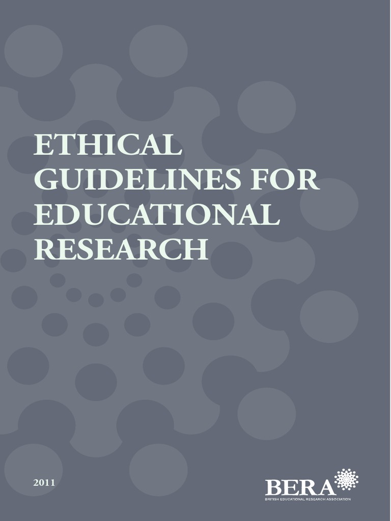 BERA Ethical Guidelines for Research 2011 | PDF | Informed Consent ...