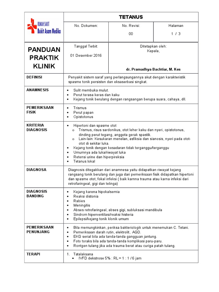 Tetanus | PDF