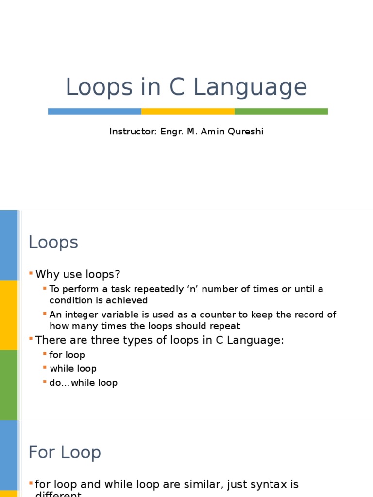 Loops in C Language | PDF | Control Flow | Software Development