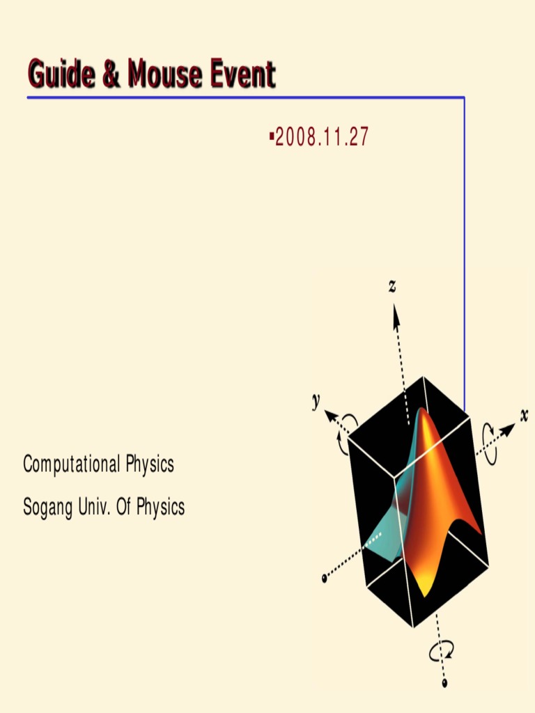 Guide & Mouse Event | PDF | Button (Computing) | Graphical User Interfaces