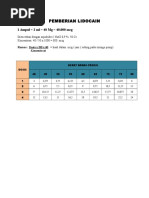 Tabel Dosis NE Dopa Dobu | PDF | Science & Mathematics
