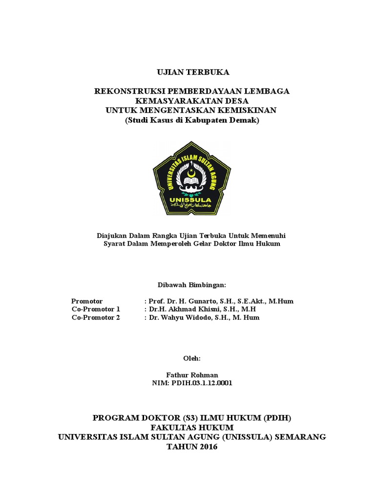 Cover Disertasi | PDF