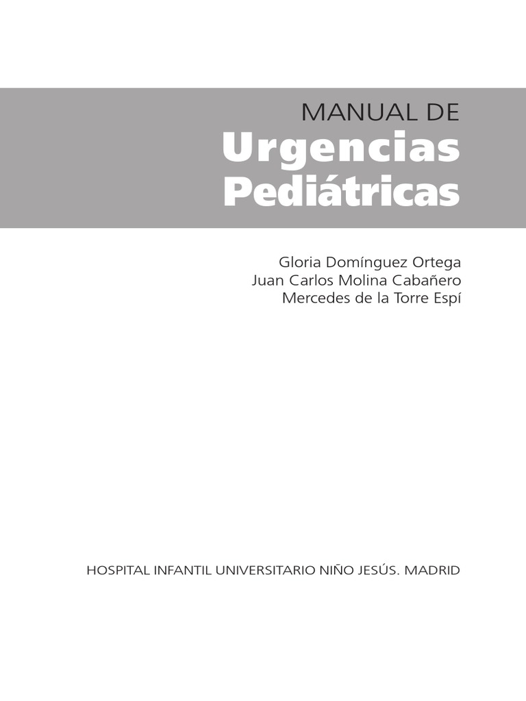 Manual de Urgencias Pediatricas PDF | PDF | Coma | Hipertensión Manual de Urgencias Pediatricas PDF | PDF | Coma | Hipertensión