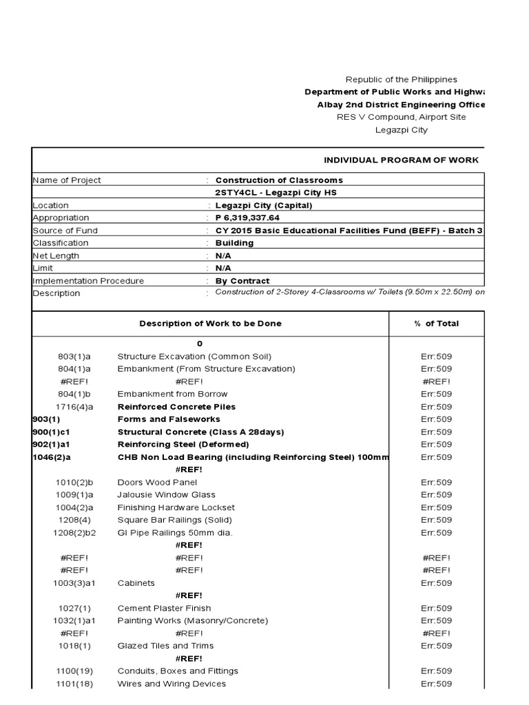 Sample Take Off | PDF | Deep Foundation | Concrete